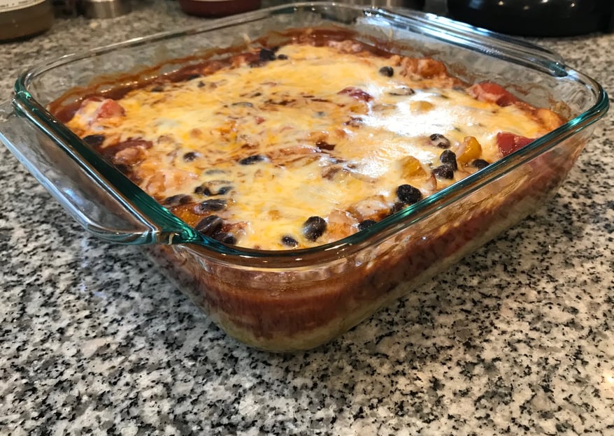 Meatless Friday: Open-Faced Tamale Casserole