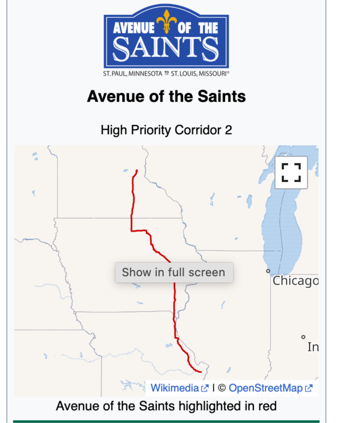 Avenue of the Saints