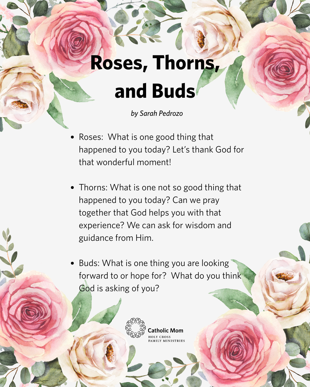 Blooming Together: Roses, Thorns and Buds Revisited