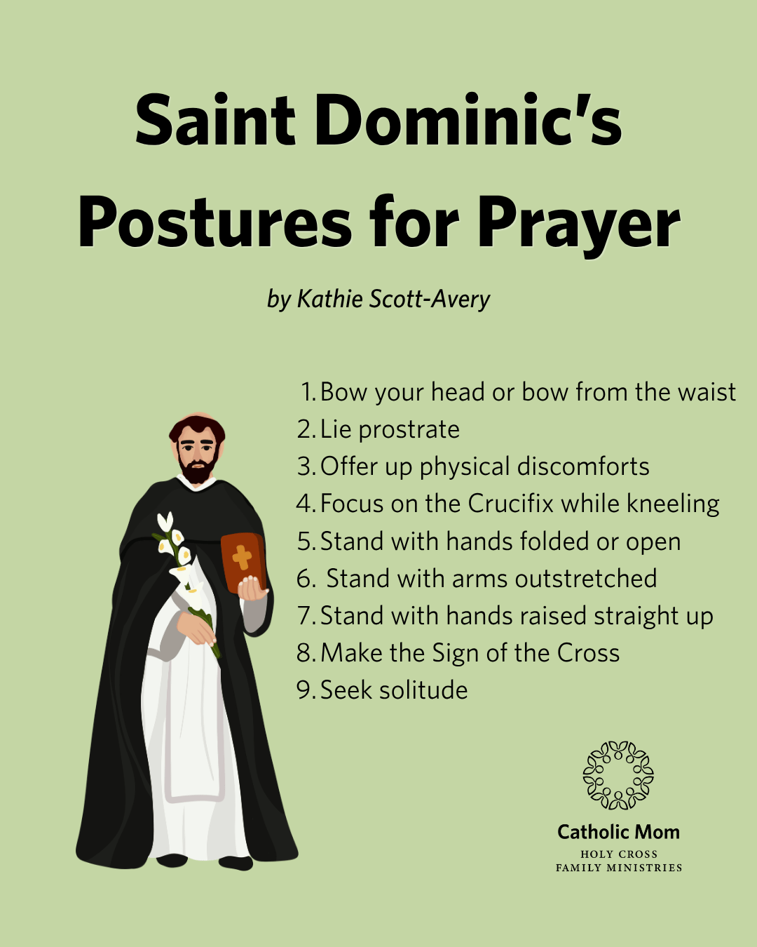 Saint Dominic’s Postures for Prayer