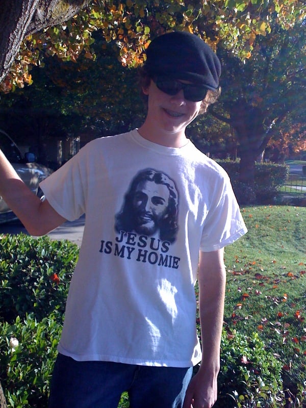 Jesus is his homie...